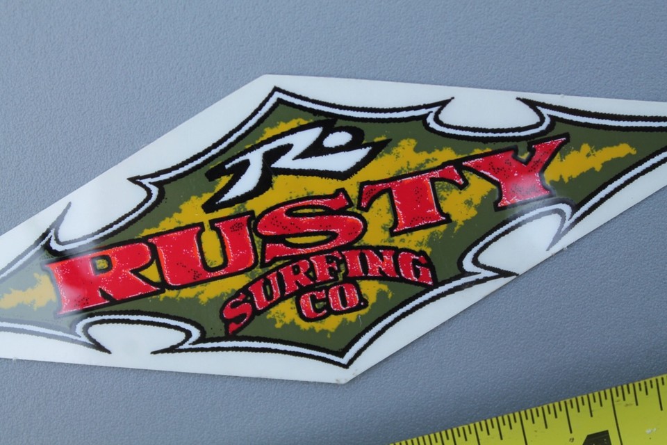 Rusty Surfboards Clothing Clear Red Brown Original V53C Vintage Surfing ...