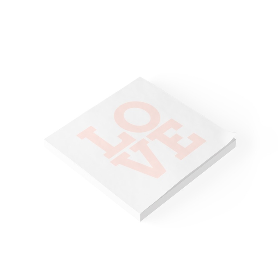 LOVE Block Letters Post-it Note Pads | Sticky Notes, Pastel Pink | eBay