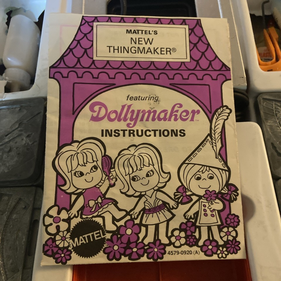 1969 Vintage Mattel's Dollymaker A Thingmaker Toy Creepy Crawler Slime ...