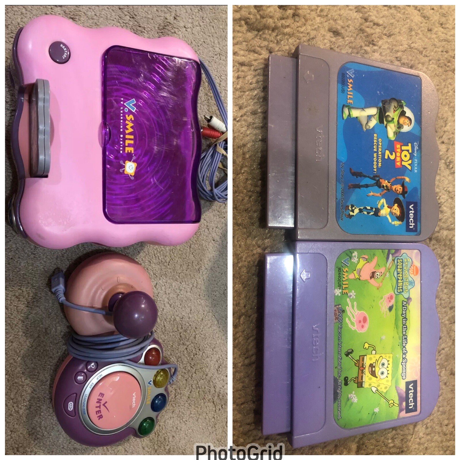 Vtech Vsmile TV Learning System Pink Bundle (1 Controller & 3 Games ...