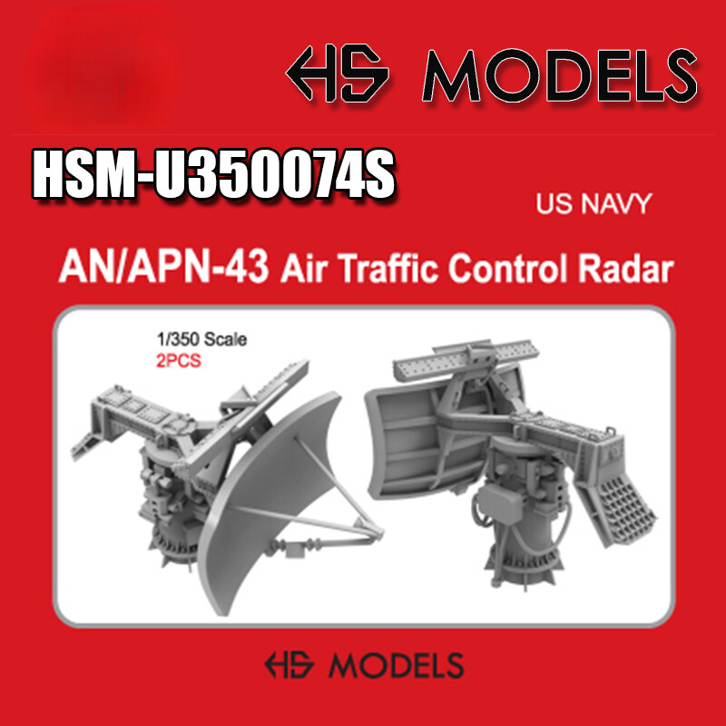 [Hs Model]1/350 USS US Warship AN/SPN-43 Navigation Control Radar 2PCs ...