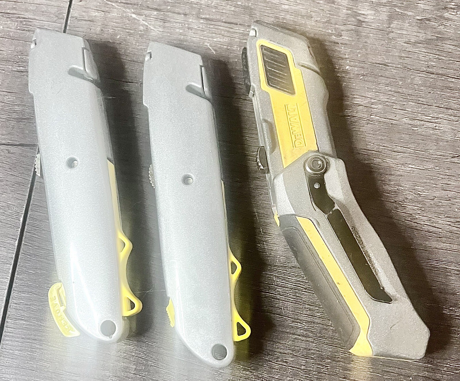 Vintage! Stanley 10-499 Retractable Box Cutter Utility Knife & Dewalt ...