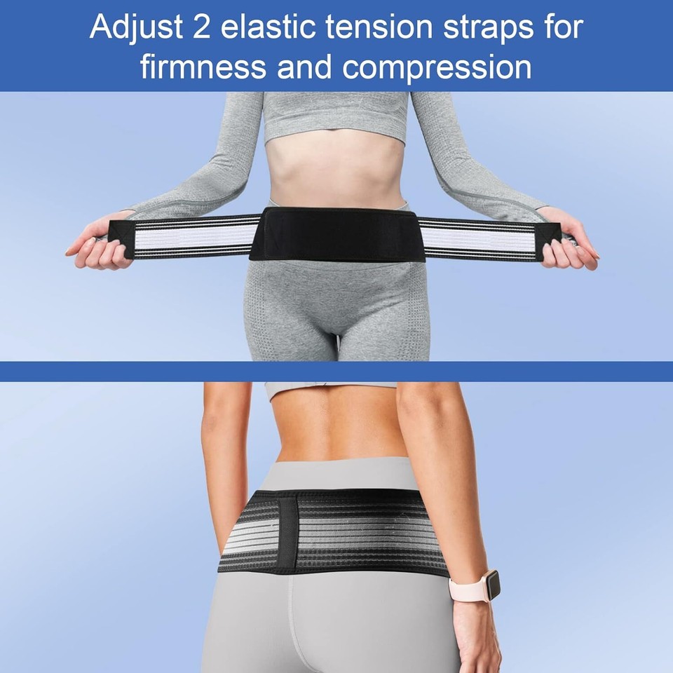 Sacroiliac SI Joint Hip Belt Lower Back Sciatica Pain Relieve Back ...