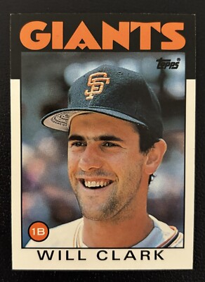 ⚾ 1986 Topps Traded #24T Will Clark Rookie Card RC San Francisco Giants ...