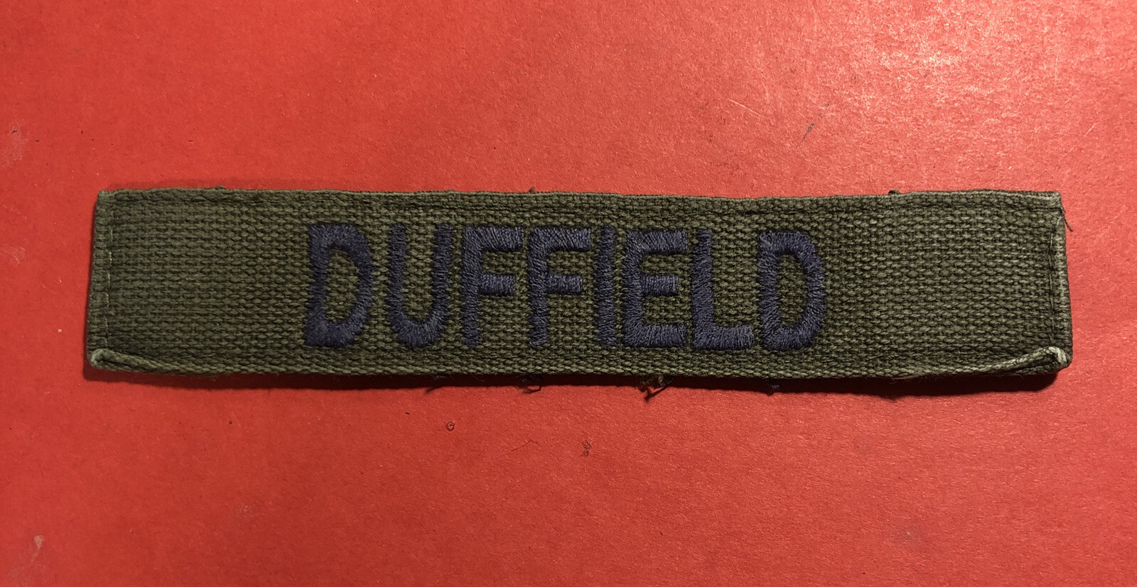 Military BDU DUFFIELD Tab Uniform Name Tag Strip Patch #K565 | eBay