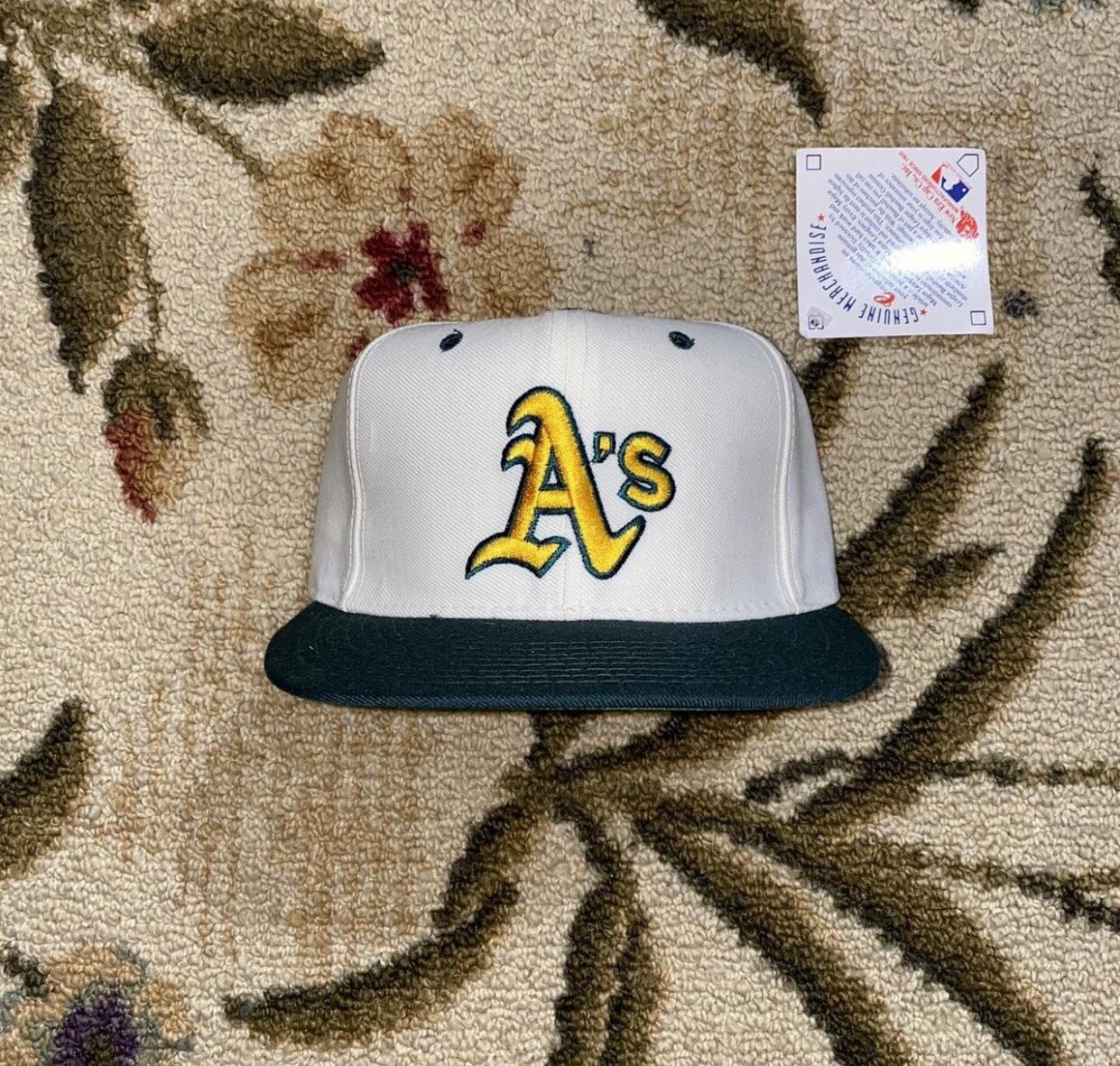 NEW ERA Oakland A's Athletics Wool Hat Pro Model Fitted 6 7/8 Vintage ...
