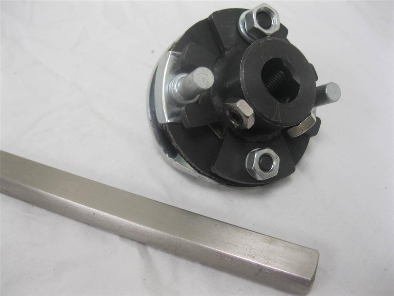 NEW 3/4" DD x 3/4" - 36 Spline Rag Joint Steering Coupler + 3 foot 3/4 ...