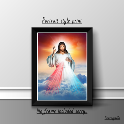 JESUS CHRIST A4 PRINT POSTER PICTURE WALL ART HOME DECOR UNFRAMED NEW ...