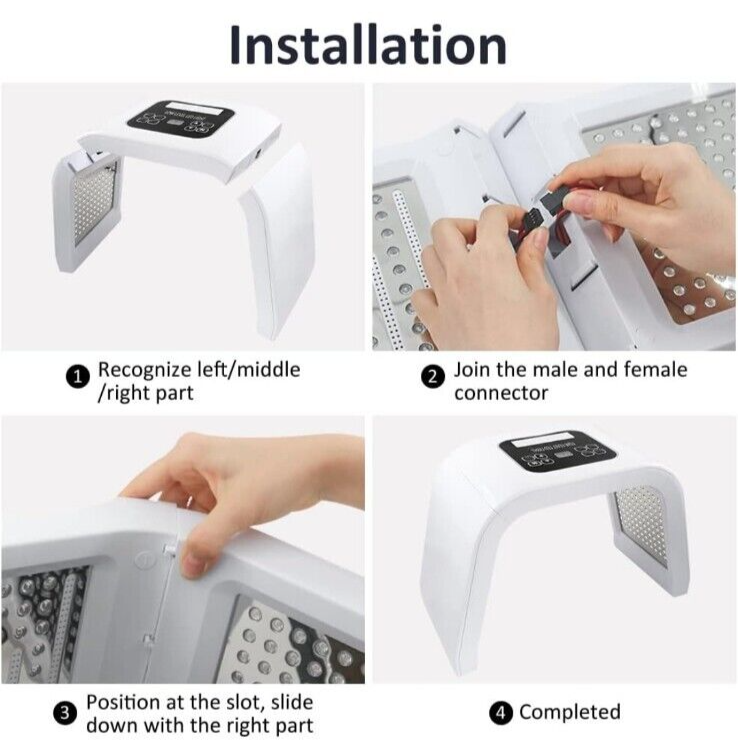 Led Light Skin Care Machine 7 Color SPA Equipment Multifunctional ...