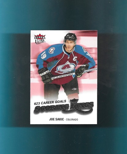 2008-09 Fleer Ultra SCORING KINGS Card # SK5 JOE SAKIC COLORADO ...