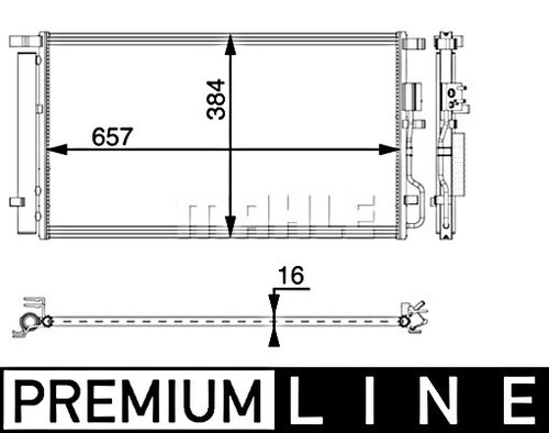MAHLE AC Condenser For HYUNDAI Tucson KIA Sportage 15- 97606D7500 | eBay