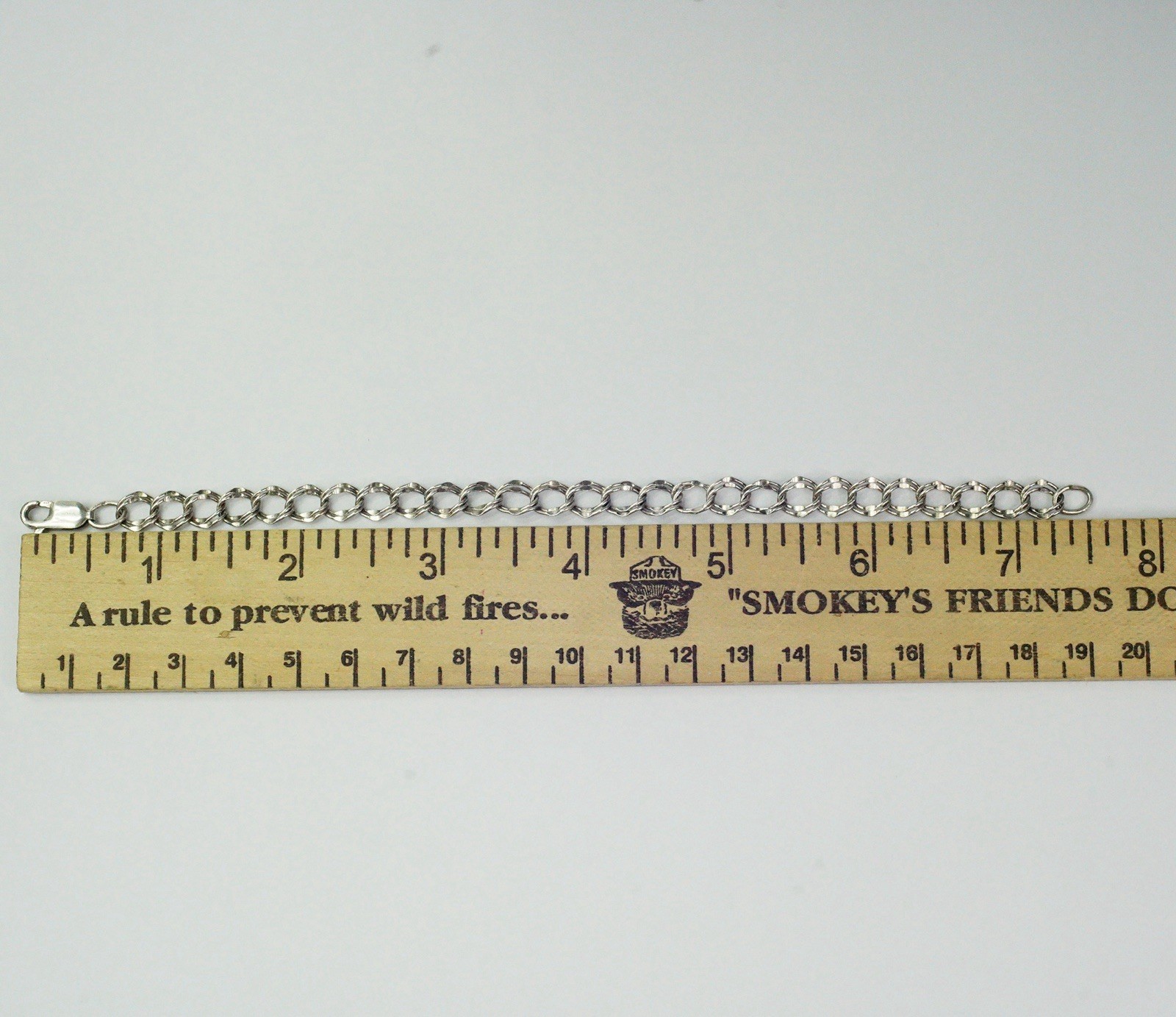 Prochain Sterling Silver Parallelo Double Link Chain Bracelet 7.5” 7 ...