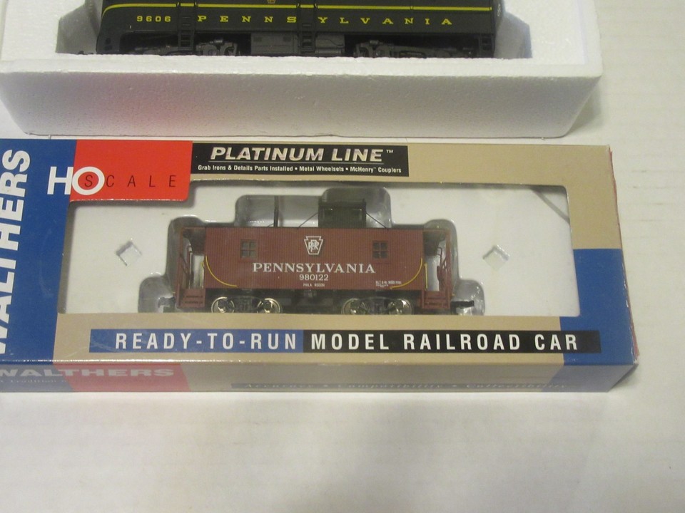 HO scale E-R Models PRR FA-1 engine with Walthers Platinum Line caboose ...