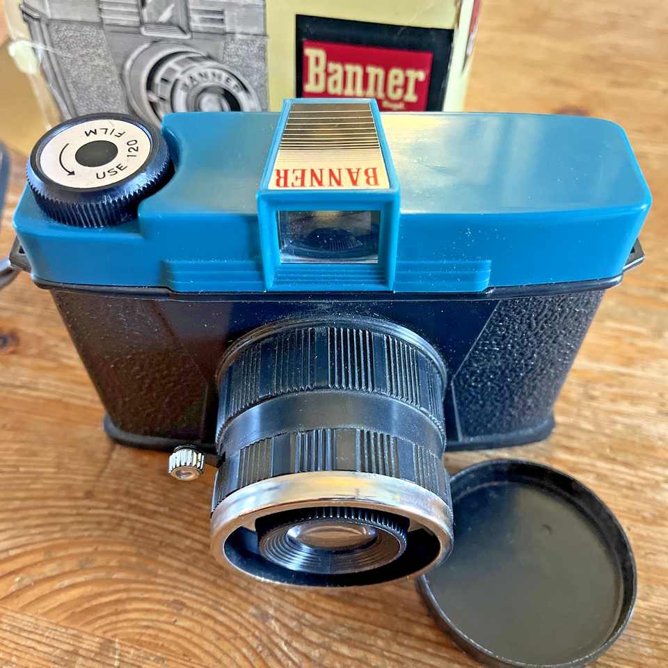 Vintage Banner Diana Lomography 120 Film Camera w/ Box Parts or Repair ...