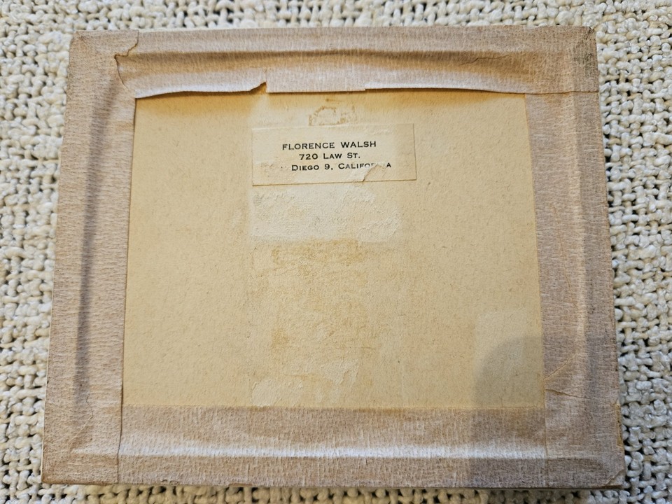 Florence Walsh Listed Early CA , Small Oil Painting Seascape | eBay