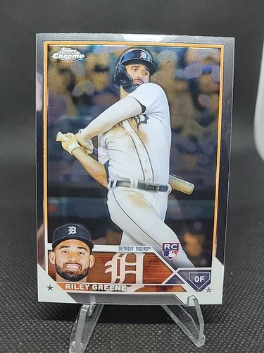2023 Topps Chrome Riley Greene Rookie Card #182 Detroit Tigers SP RC | eBay