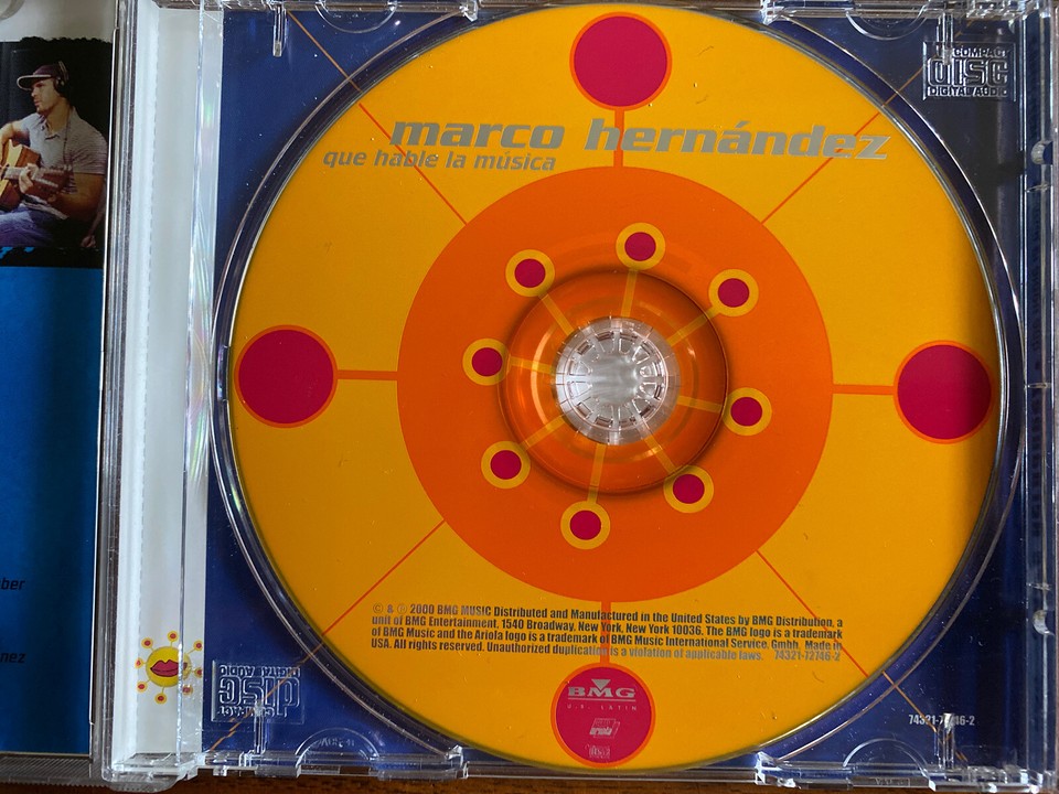 Marco HERNANDEZ Que Hable la Musica 2000 BMG CD | eBay