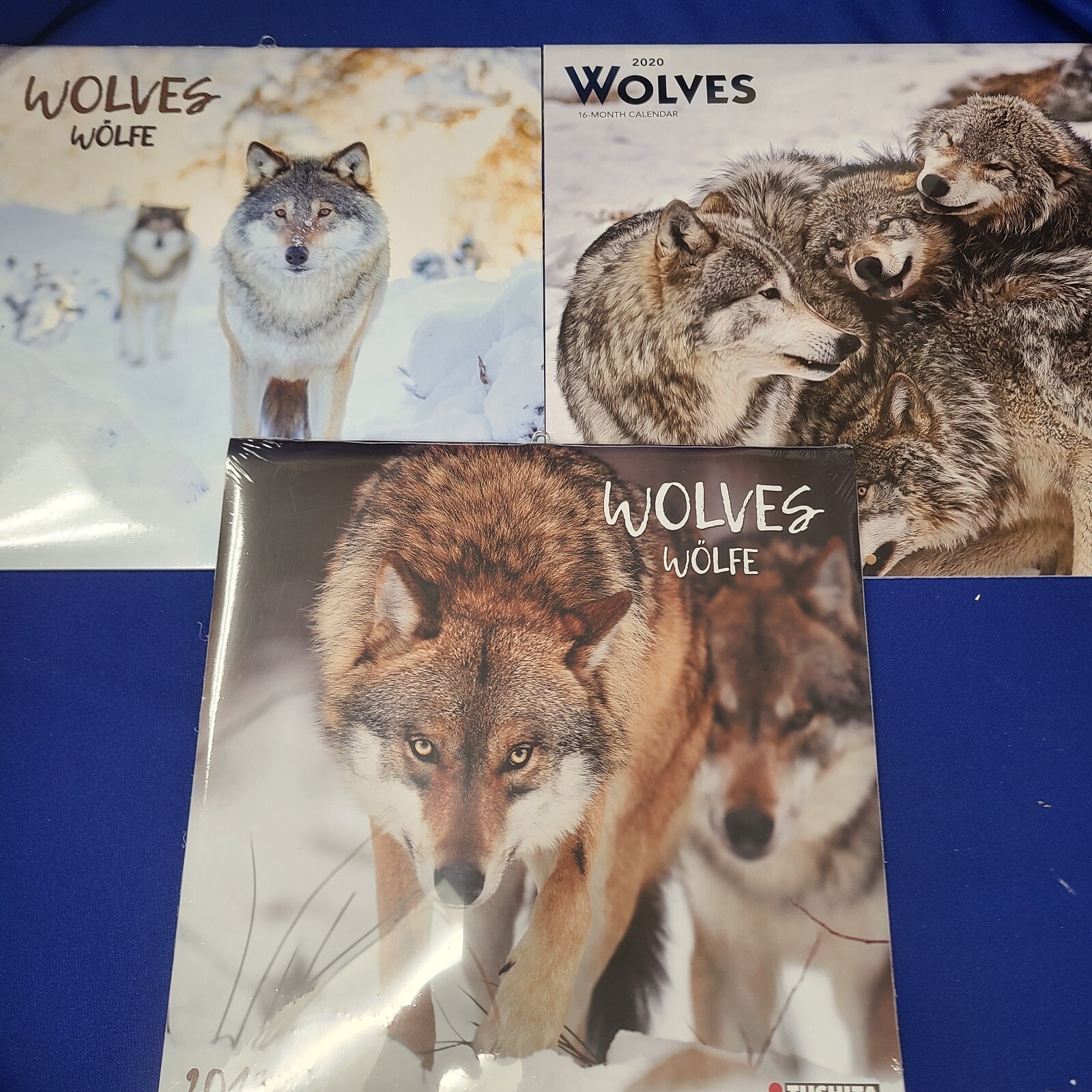WOLVES Calendar Art Lot of 3 (12 X 12) Art for Framing / Vision Boards ...