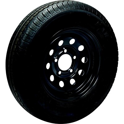 Seachoice 13 Inch Radial Tire and Wheel Assembly 5 Stud, Black Modular ...