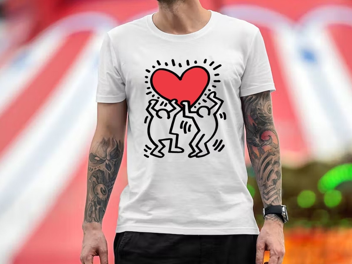 Keith Haring Heart Tattoo
