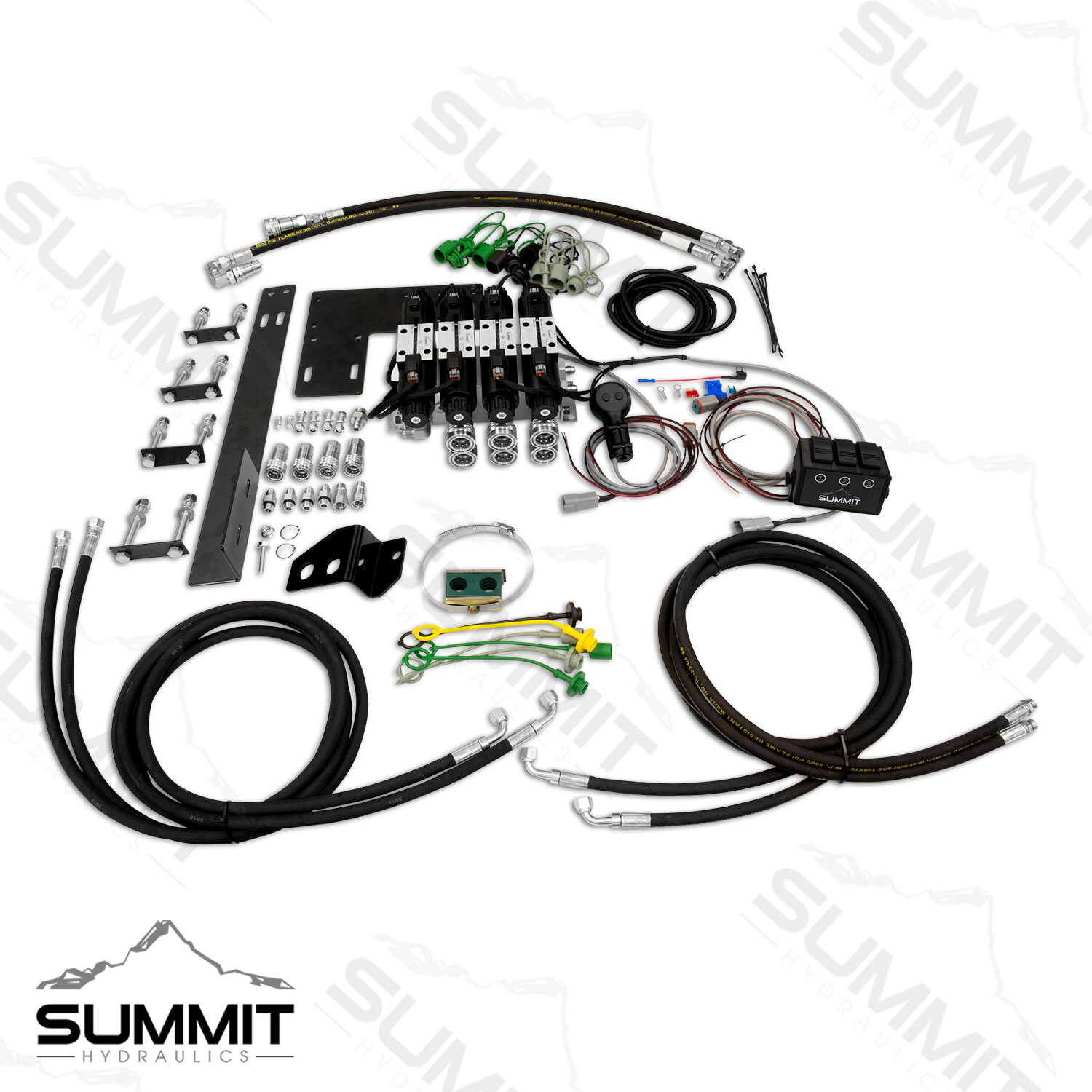 Rear Hydraulic Valve Kit with Front Third Function for JD 3025E, 3032E ...