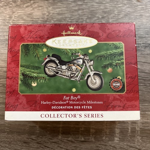 Hallmark Keepsake Christmas Ornament-Harley Davidson 2000 FAT BOY | eBay