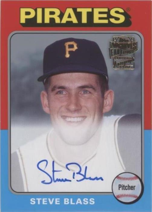 2021 Topps Archives - Fan Favorite Autographs 1975 Topps Steve Blass # ...
