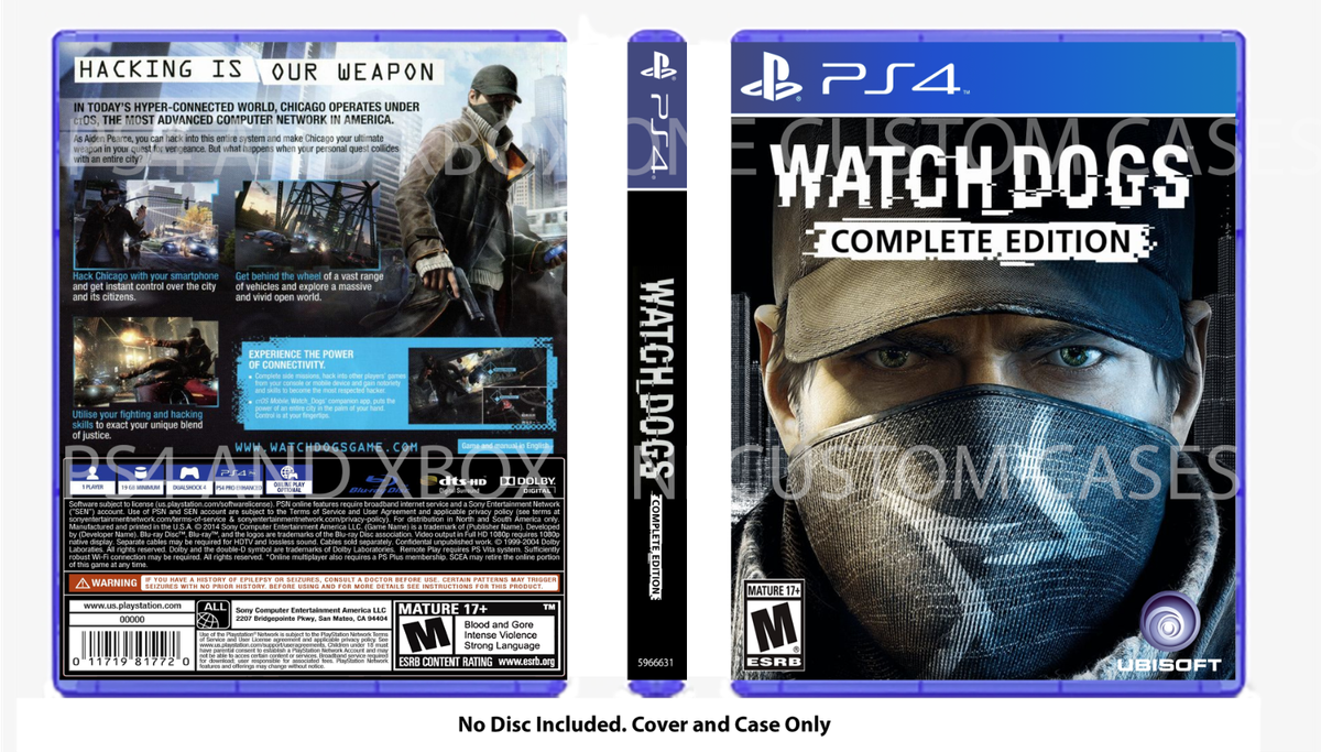 Watch Dogs Ps4 Cover
