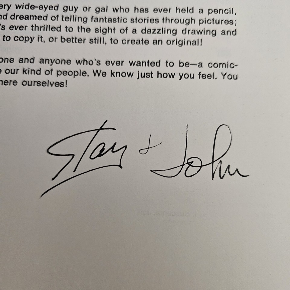 Lithography Signature: STAN LEE & JOHN BUSCEMA How to Draw Comics the ...