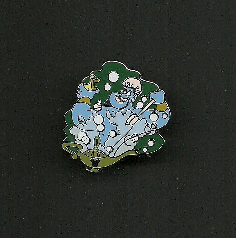 Aladdin Genie Taking a Bubble Bath Hidden Mickey Splendid Walt Disney ...