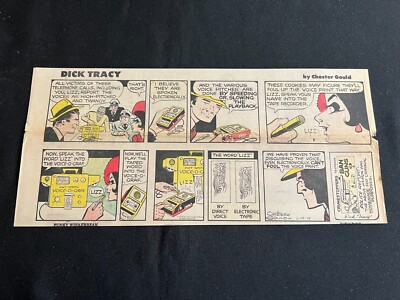 #09d DICK TRACY by Chester Gould Sunday Third Page Comic Strip February ...