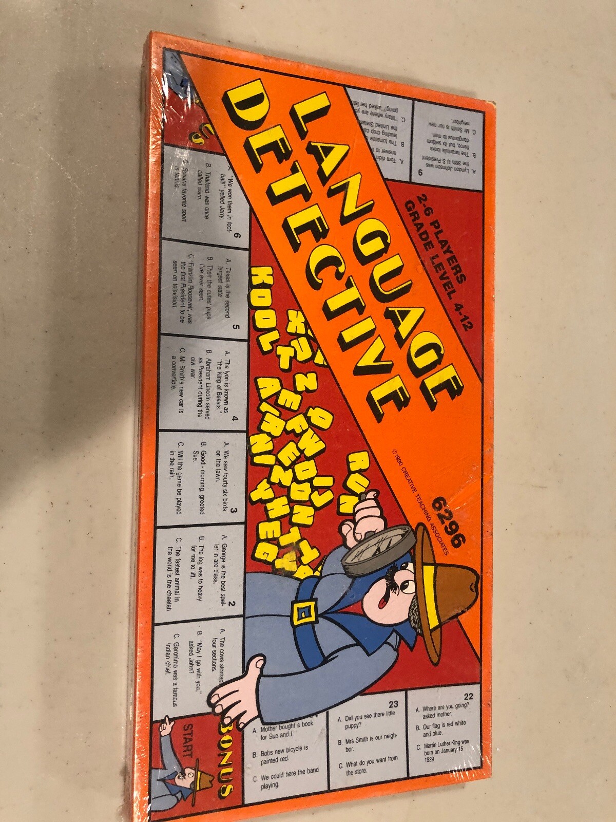 Language Detective Vintage Board Game 1990 Creative Teaching 6296 Learn ...
