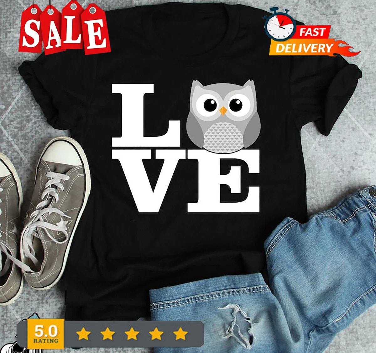 Cute Owl Pictures Print