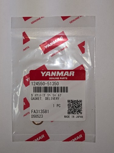 Yanmar Delivery Valve Gasket (124550-51350) Diesel Fuel Pump (Type ...