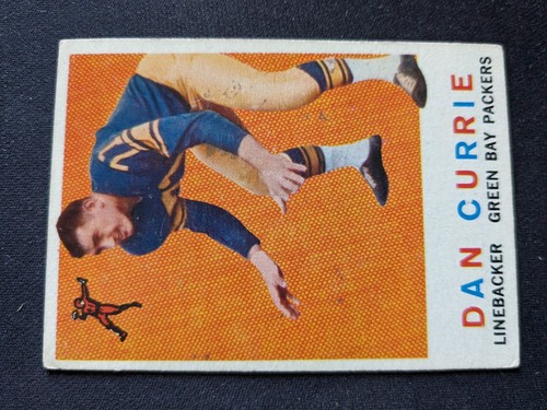 1959 Topps Football Card # 162 Dan Currie RC - Green Bay Packers (VG/EX ...