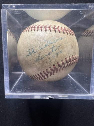 Ted Williams autographed baseball Signed Ball 1970 Senators No Coa | eBay