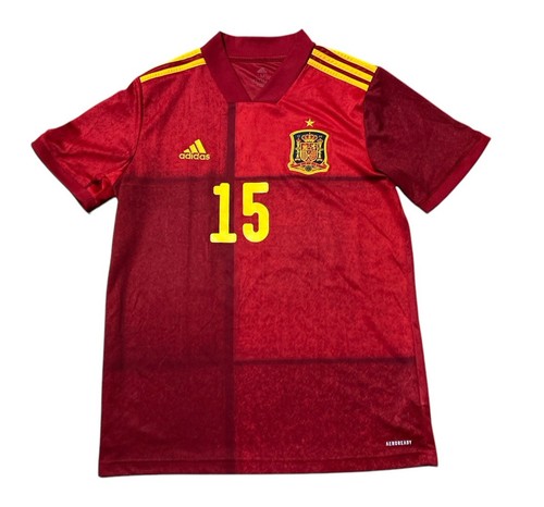 Adidas Spain National Team 2019 Soccer Jersey Red Mens Medium #15 ...