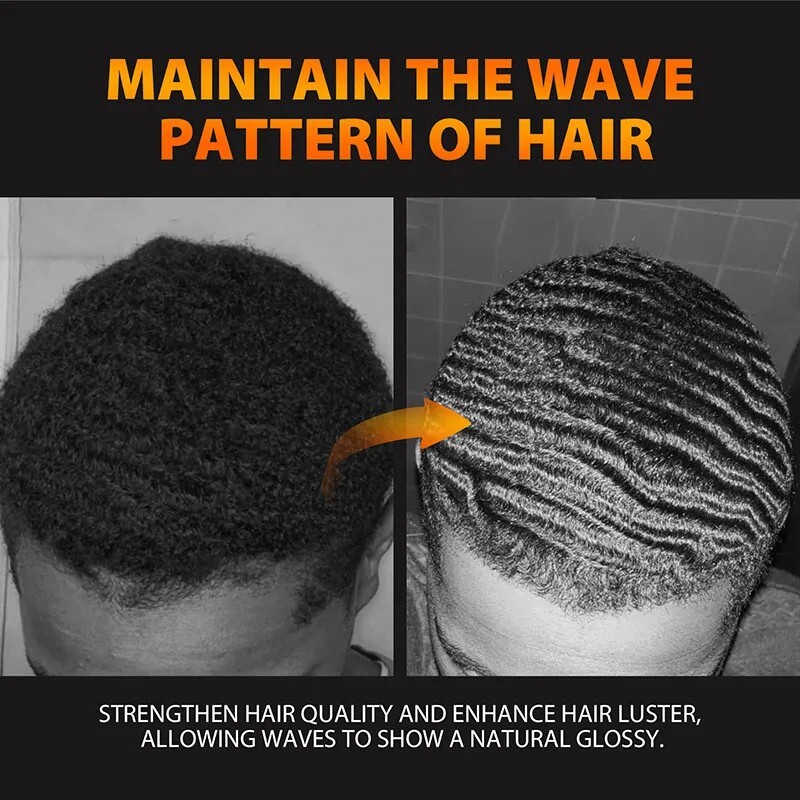 200ml Waves Shampoo 360 Deep Clean Anti-Hair Loss Waves Control Pomade ...