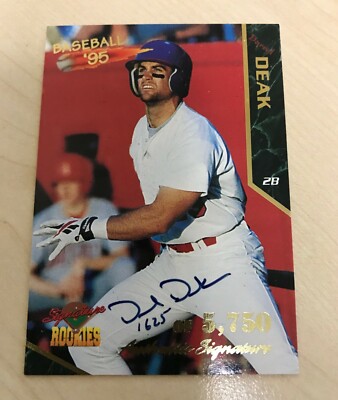 Darrel Deak Baseball Auto 1995 Signature Rookies '95 Autograph Signed ...