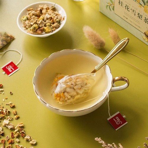 Osmanthus Snow Pear Tea Chrysanthemum Healthy Throat Tea with Rock ...