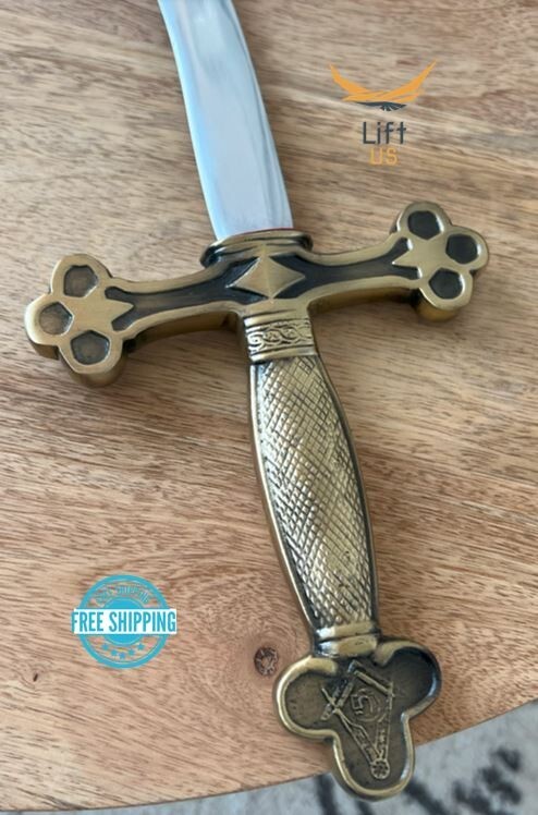 Masonic Ceremonial SNAKE FLAMING SWORD SQUARE COMPASS WITH G + Free ...