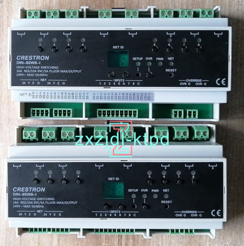 Crestron DIN-8SW8-I DIN Rail High-Voltage Switch with Digital Inputs ...