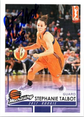 Stephanie Talbot autographed Basketball Card (Mercury) 2017 WNBA ...