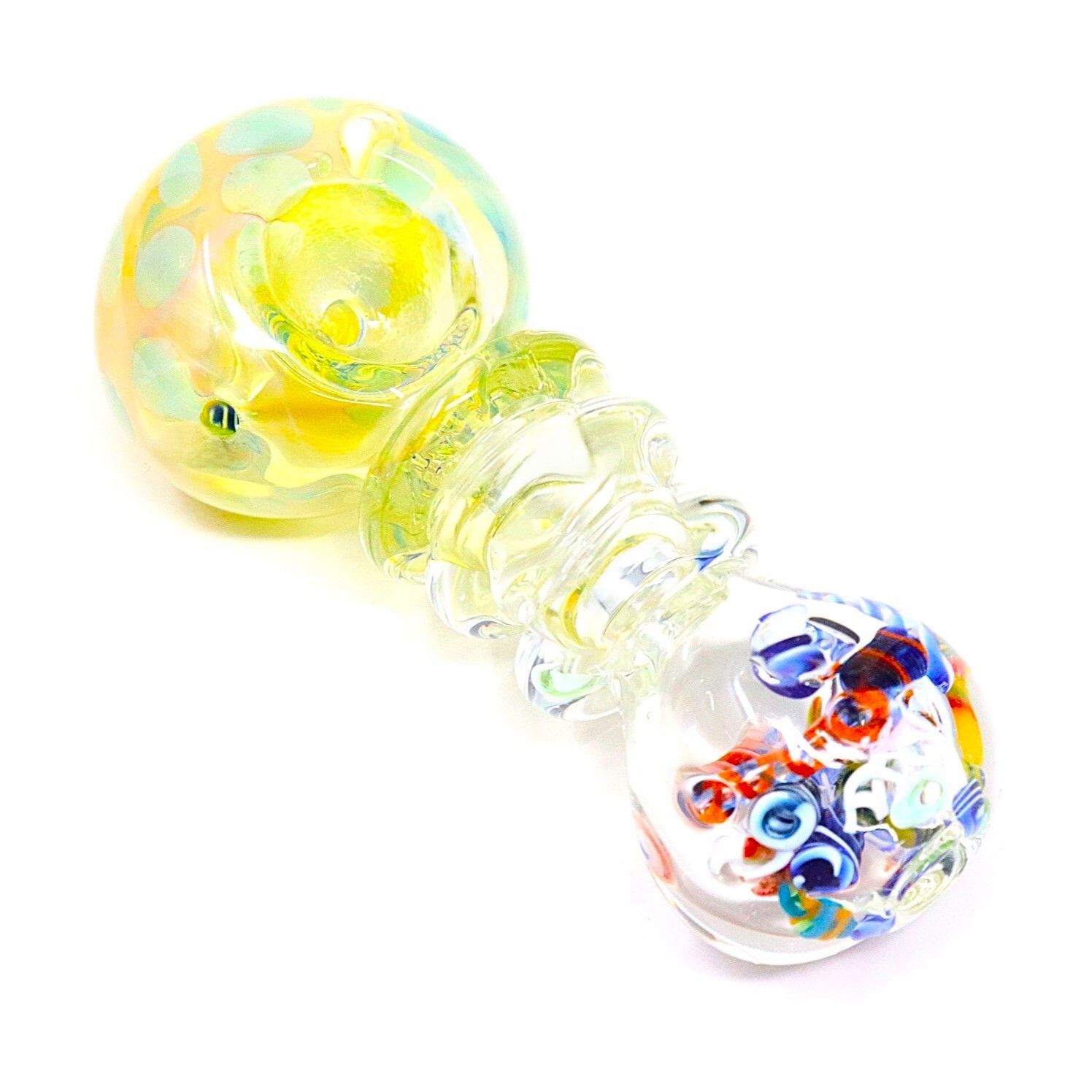 4" Ghost Picasso Curvy Thick Glass Pipe Tobacco Herb Smoking Pipes THB ...