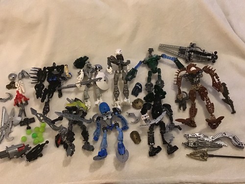LEGO BIONICLE Lot Almost 2 lb Pound Figures And Weapons | eBay