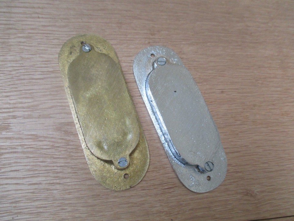 SOLID BRASS RECESSED PULL DOOR HANDLE FLUSH INSET DOOR HANDLE SLIDING ...