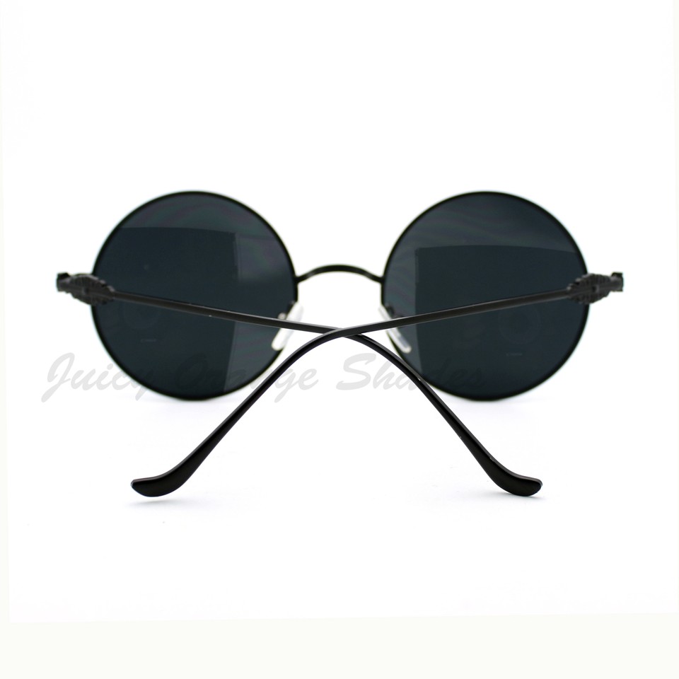 Round Circle Thin Metal Frame Sunglasses Classy Designer Detail | eBay