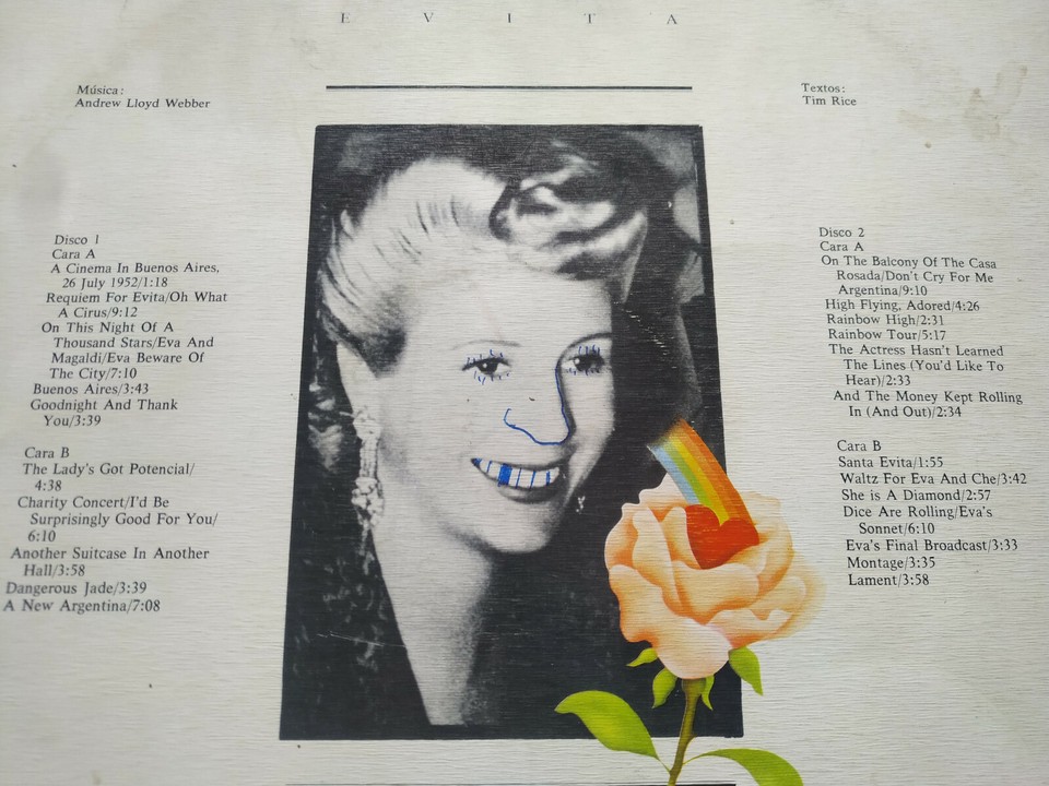 Evita Opera Eva Peron Andrew Lloyd Webber 1976 MCA - LP Vinyl 12" G+/VG ...