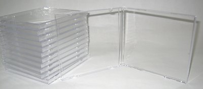 100 NEW USA 10.4MM CD CASES & 2CD SMART CLEAR TRAY NO PRINT, 1060LL ...