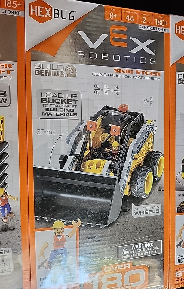 HEX BUG VEX ROBOTICS Steam Roller/Scissor Lift Skid Steer Excavator 3 ...